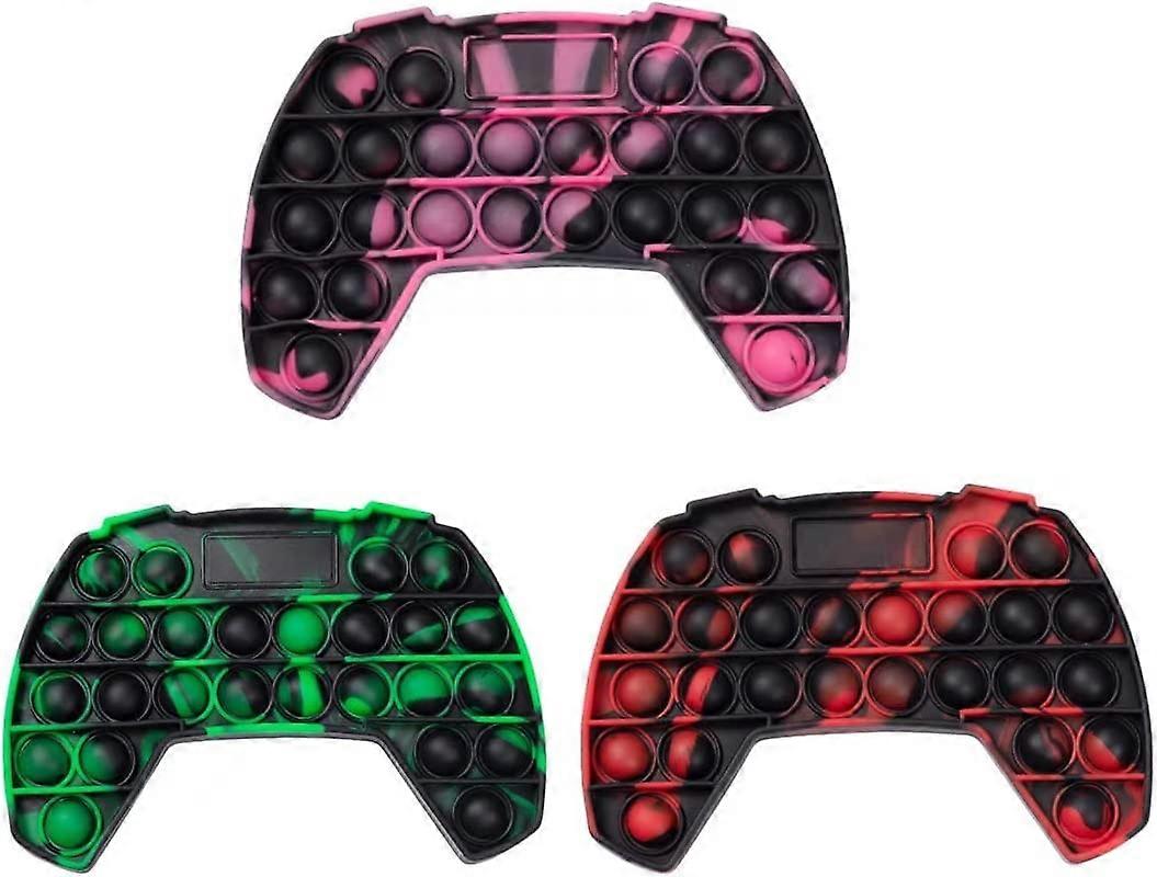 Pop Push Game Controller Gamepad Shape Pop Push tie dye Fidget Toy ...