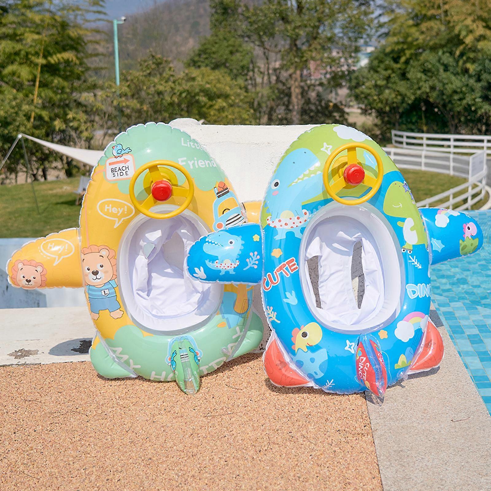 Inflatable Baby Swimming Ring with Thickened Steering Wheel & Non-toxic ...