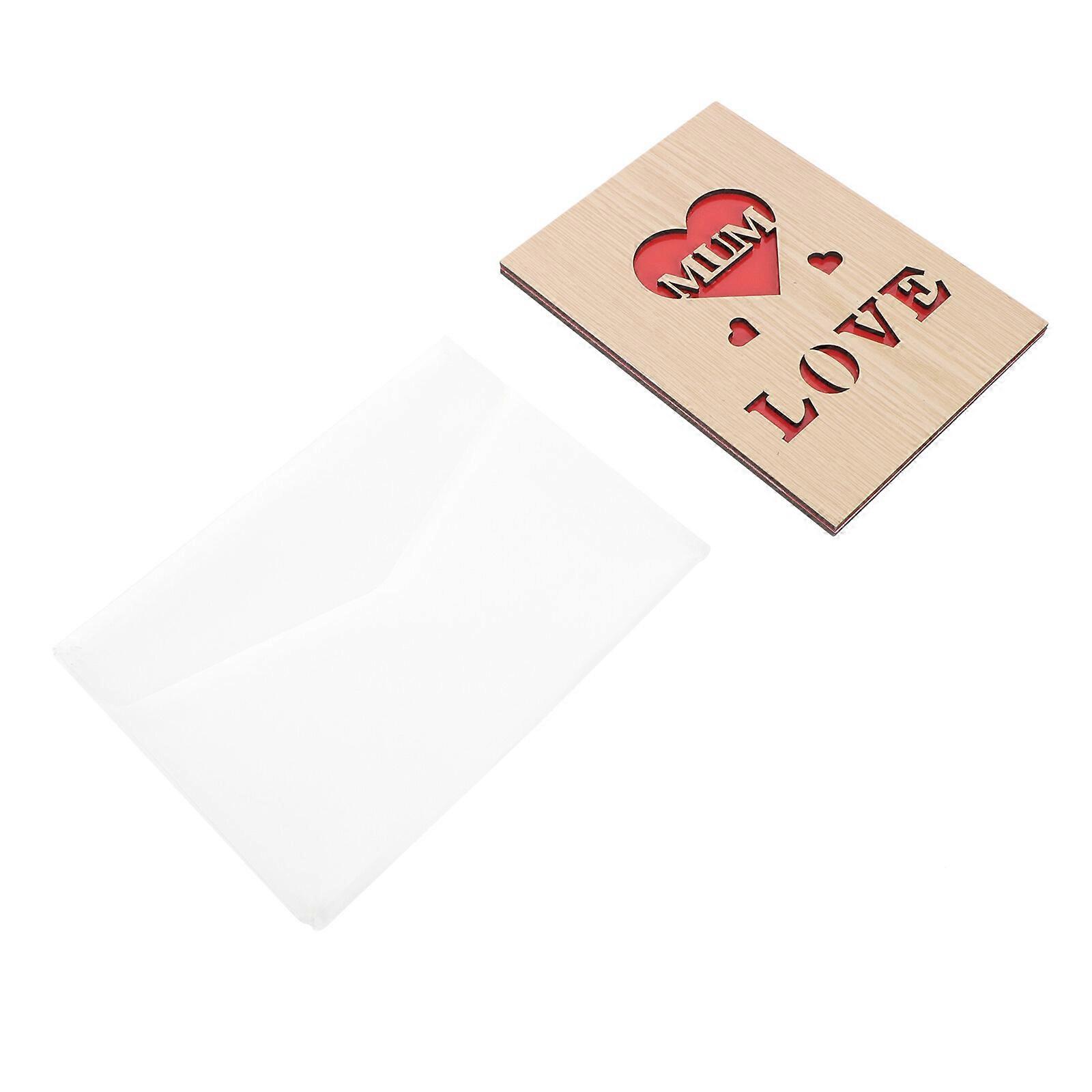 Guft Cards Wooden Greeting Cards Rustic Mother S Day Cards Note Cards ...