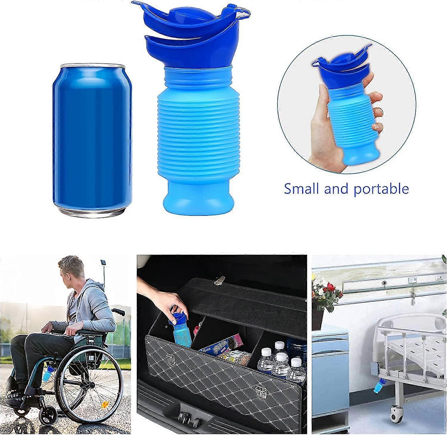 Emergency Urinal 750 Ml Portable Shrinkable Urinal Male Female Reusable ...
