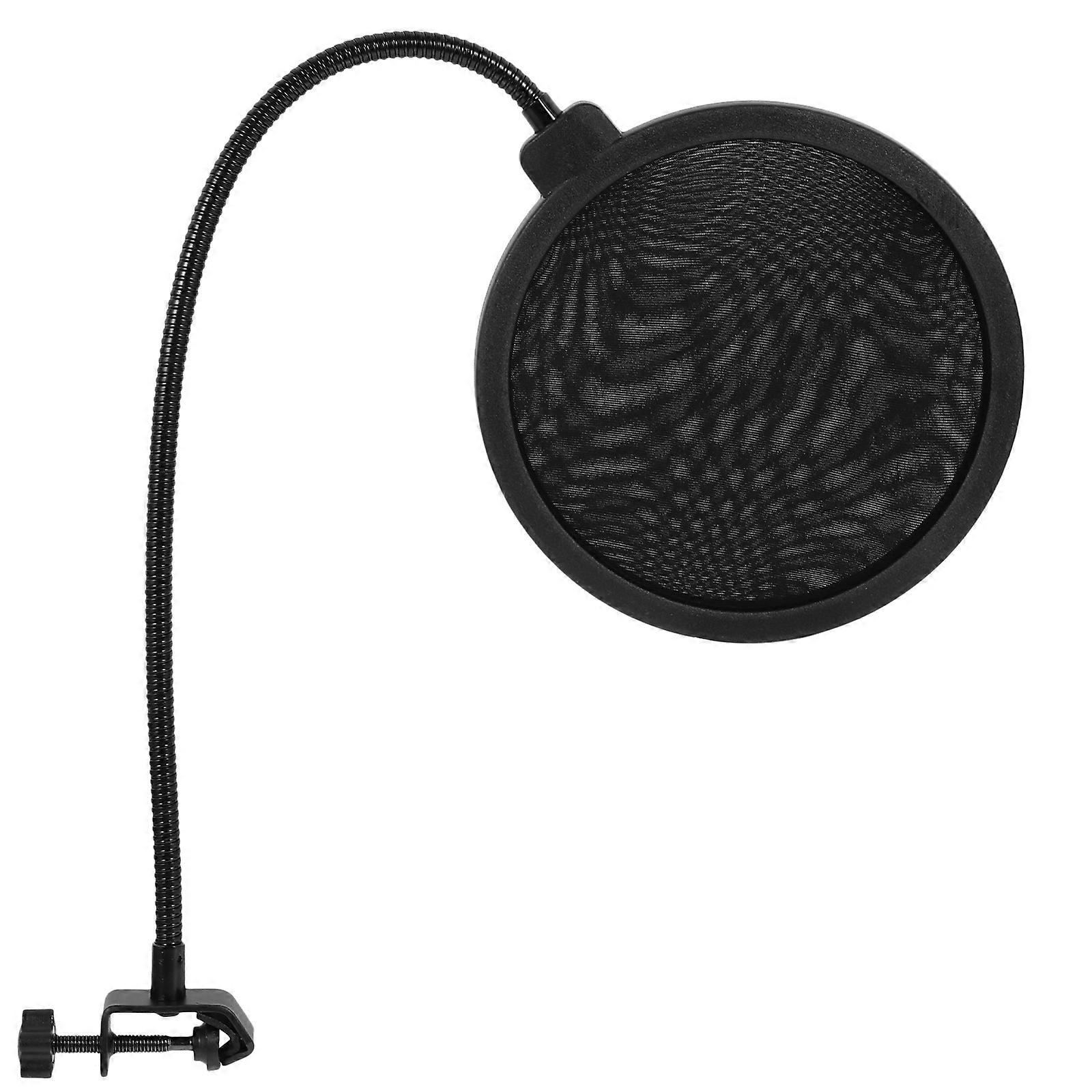 Convenient Microphone Isolation Shield Black Metal Microphone ...