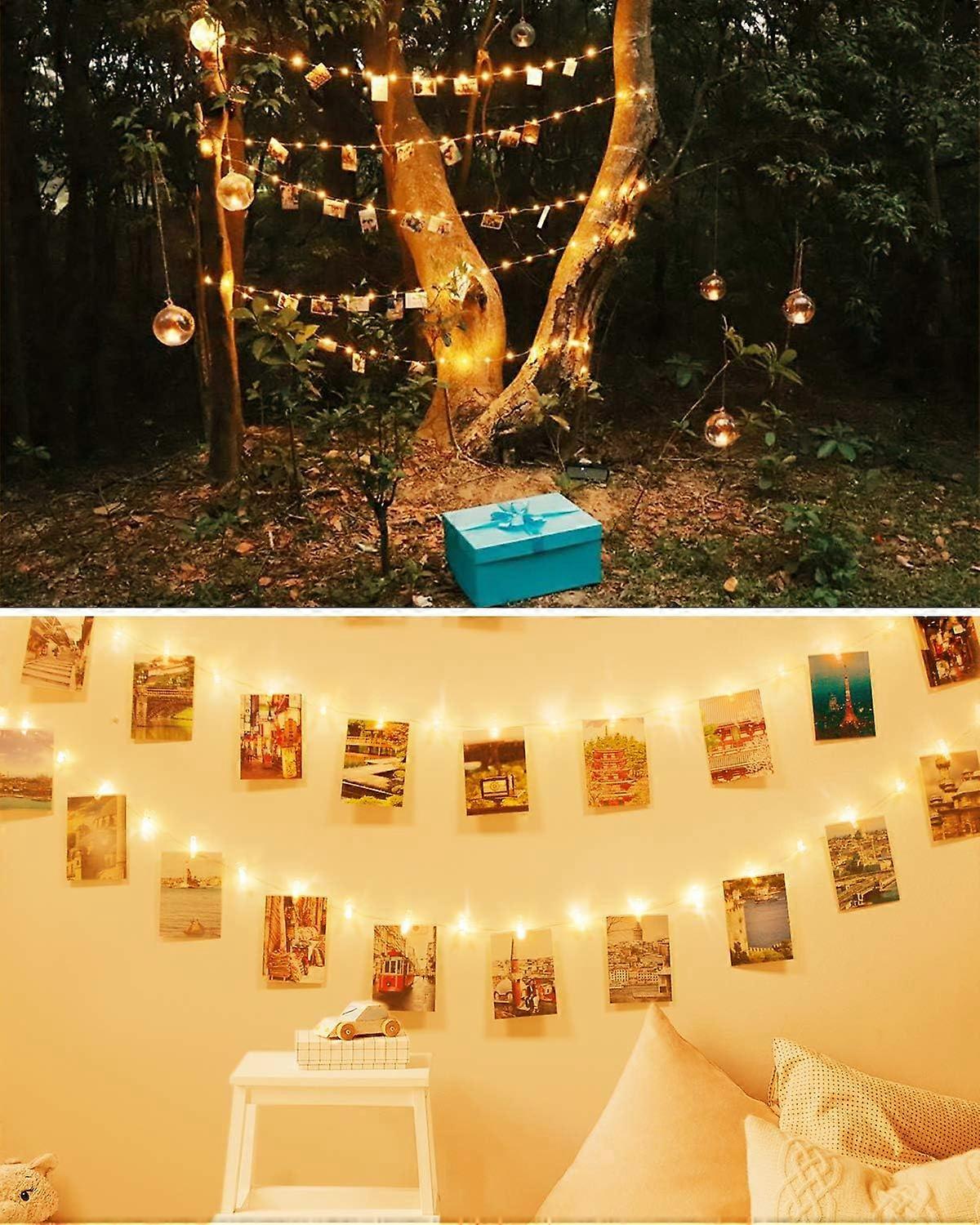 Promotional sales 100LED Photo Clip String Lights, 10M Photo Clip Fairy ...
