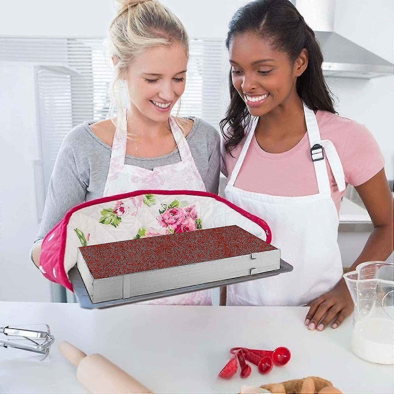 Baking Mould Square, Adjustable, Rectangular Cake Frame Cake Ring ...