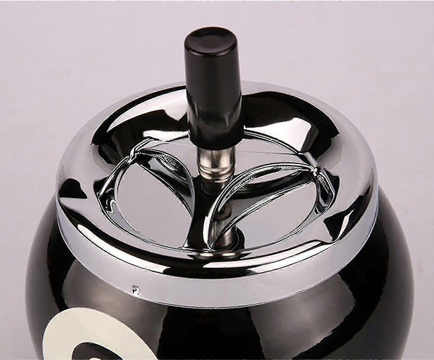 Billiard Ball Ashtray Metal With Number 8 For Indoor And Outdoor Use ...