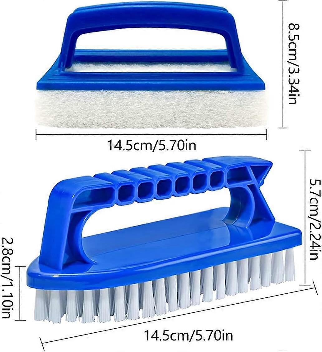 Pool Brush, 4 Pieces Pool Wall Brush Sponge Pool Scrubbing Brush with ...