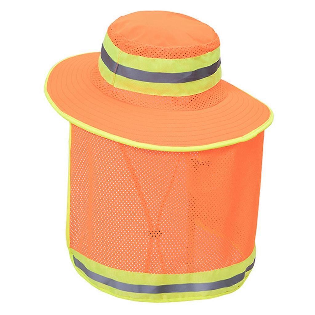 Ranger Hat High Visibility Bucket Hat With Neck Flap Reflective Safety ...