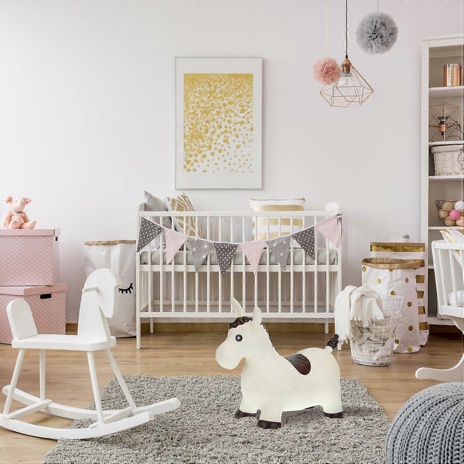 Bouncing Animal Horse in White | Fruugo UK