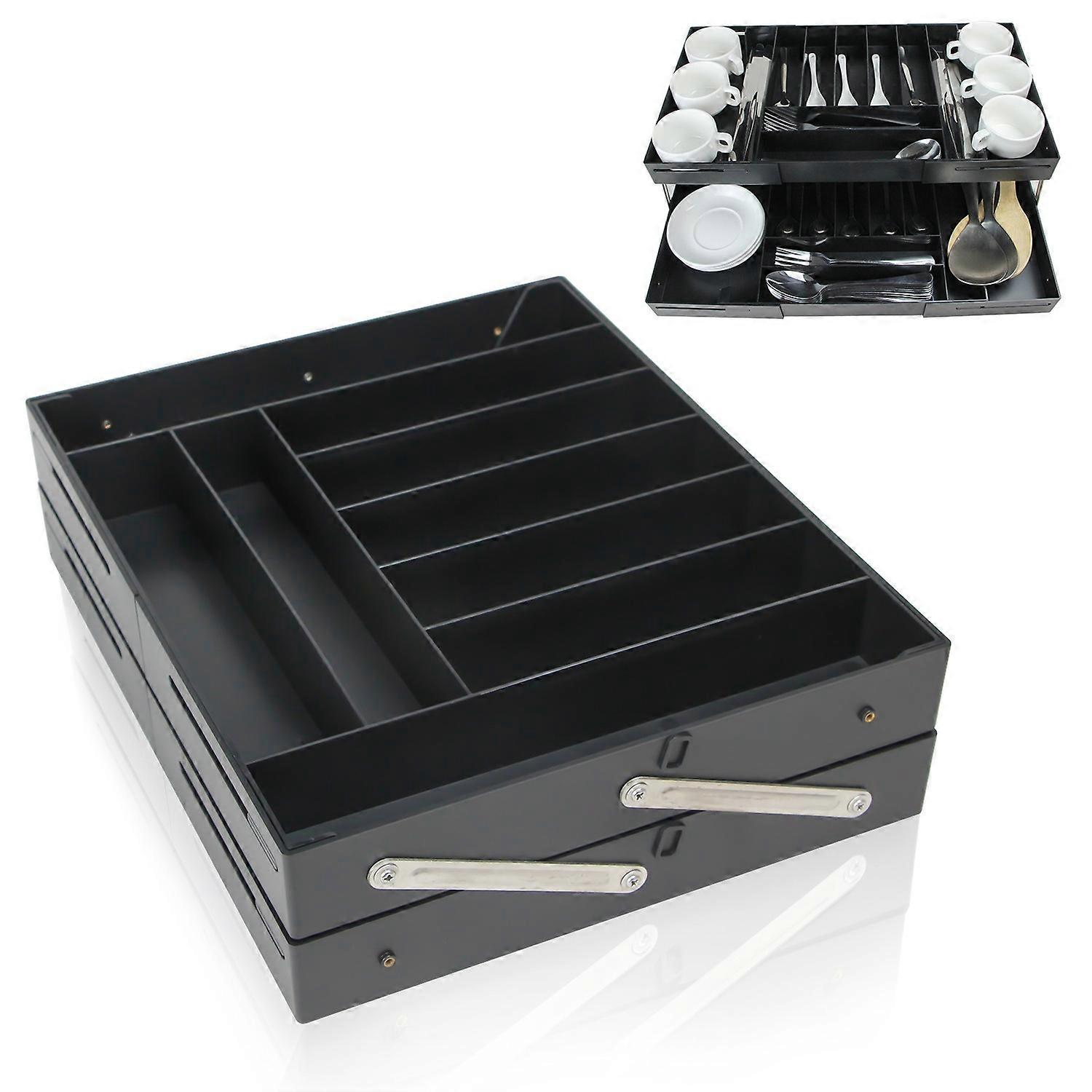 Foldable Storage Box for Vanity Jewelry Cosmetics Drawer Organizer ...