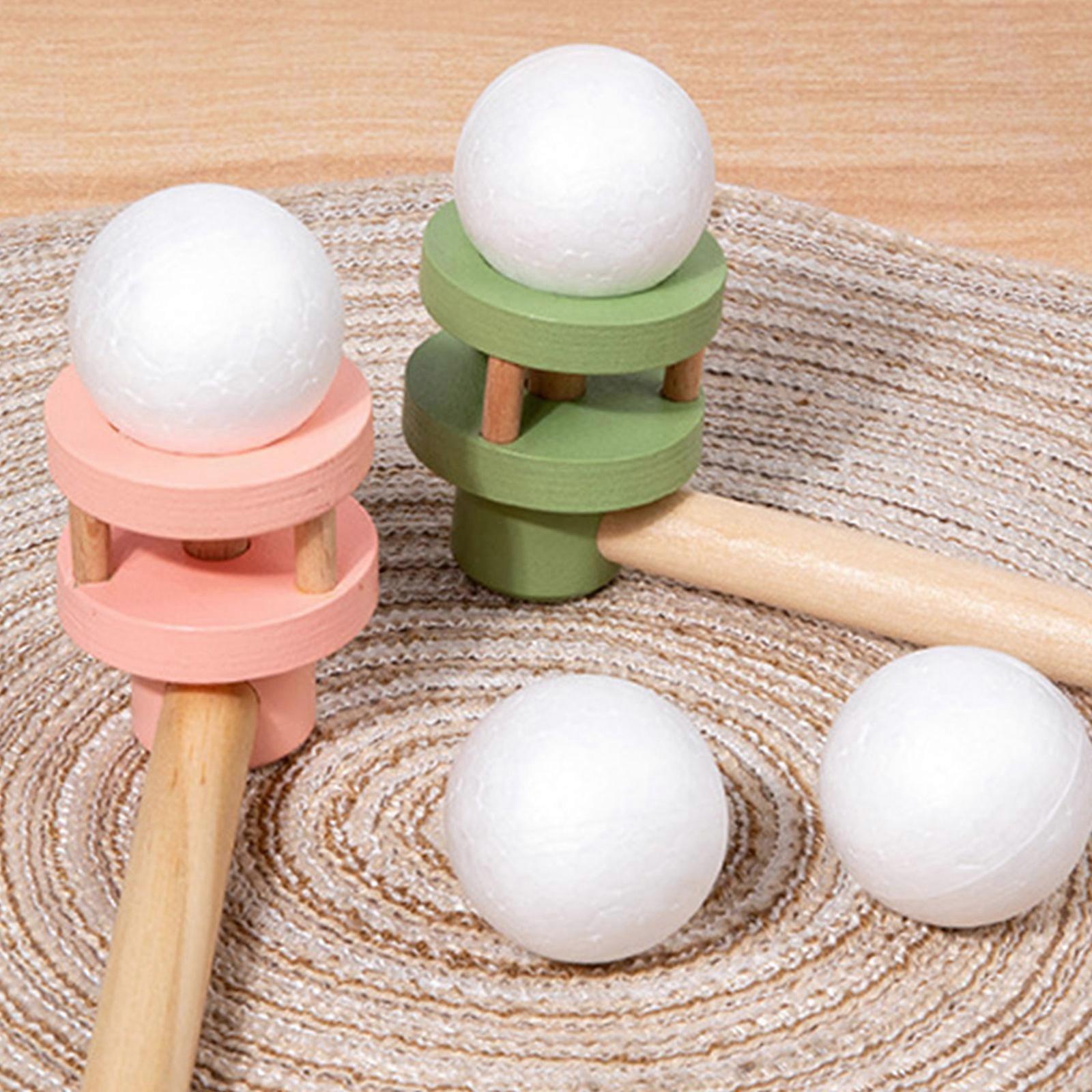 1set Kids Gift Magic Suspension Pipe Blowing Ball Wood Floating Blow ...