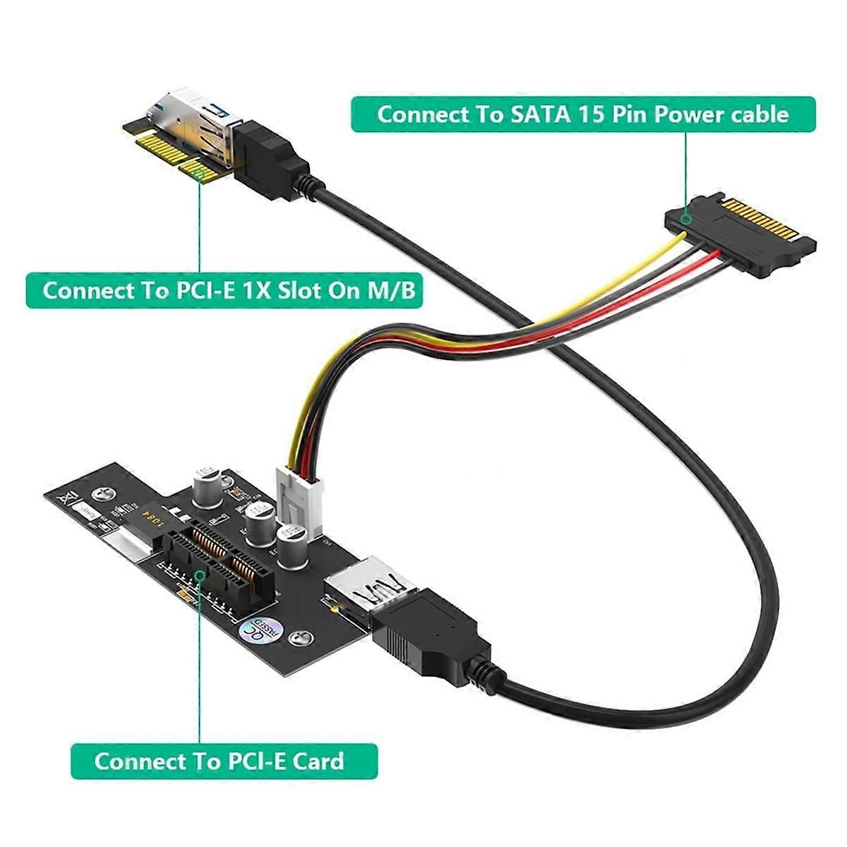 High Quality Pci Express Pci-E 1x to 1x/4x/8x/16x Riser Card with ...