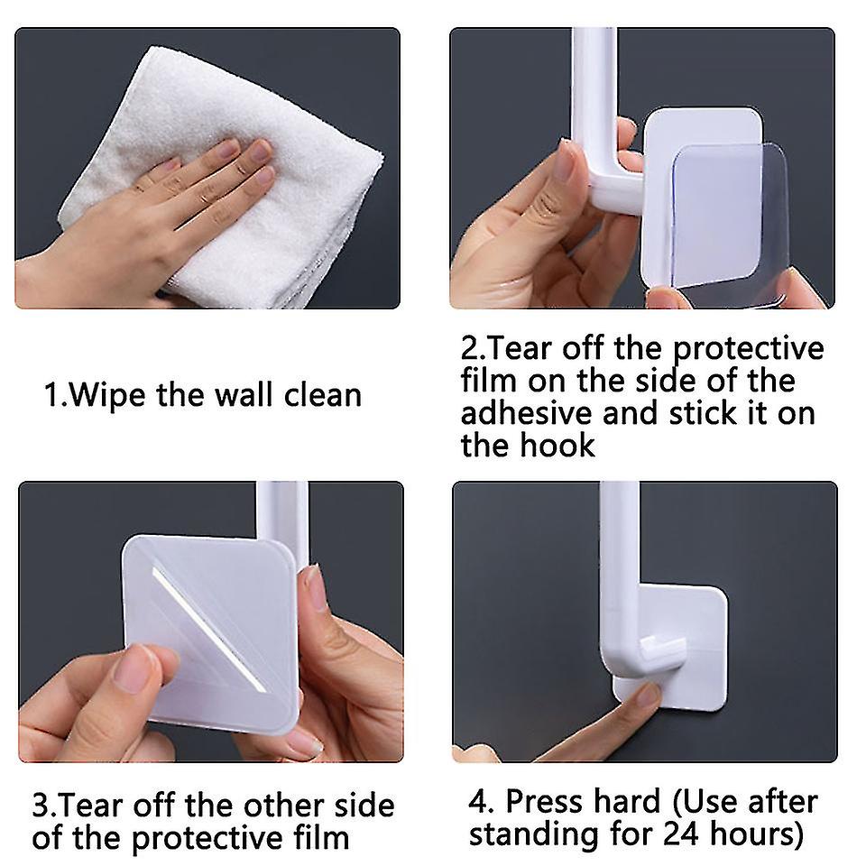 10pcs Multifunctional Hooks Sticky Hook Self Adhesive Storage Hanging ...