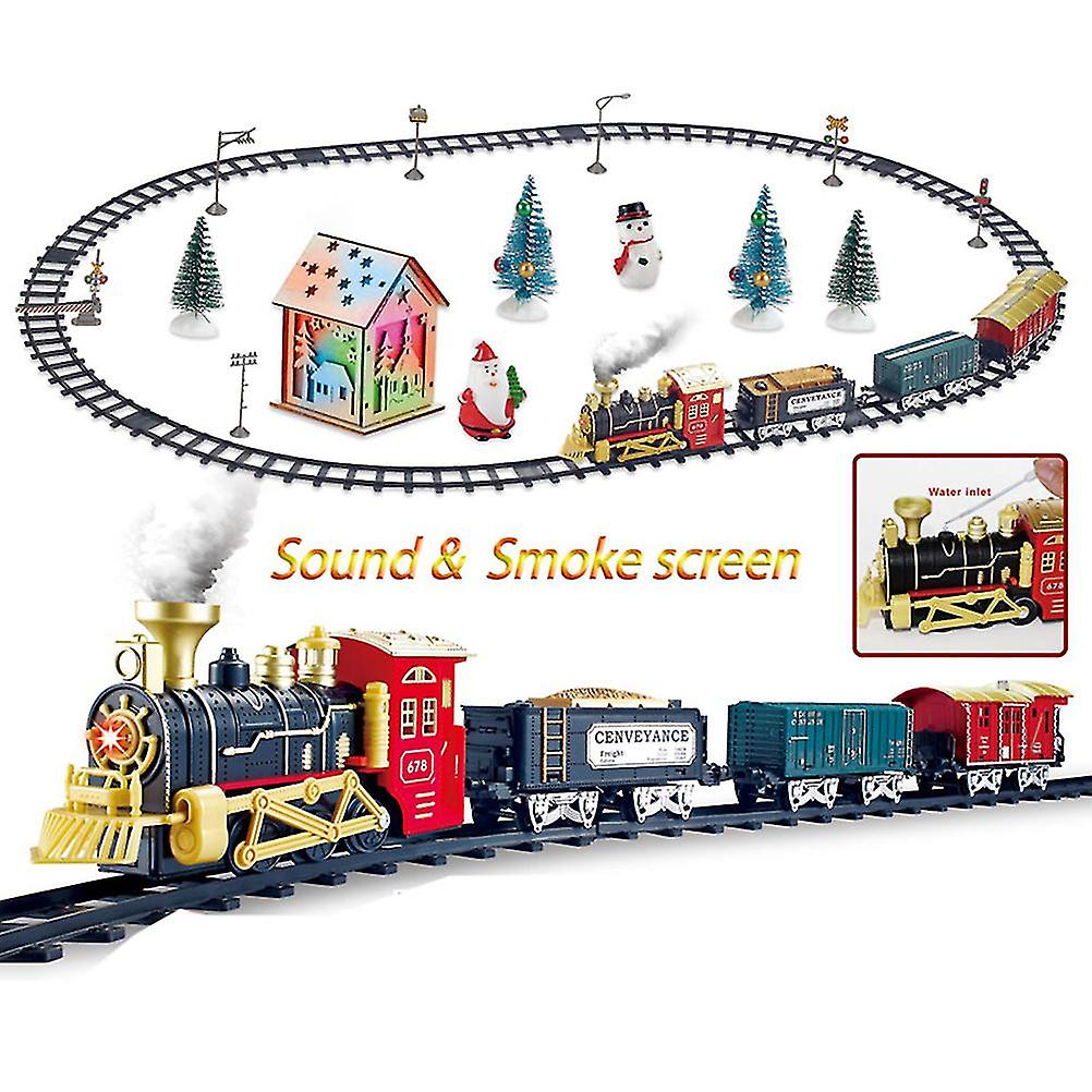 Festive Christmas Train Set, Battery Operated Train for Enduring ...
