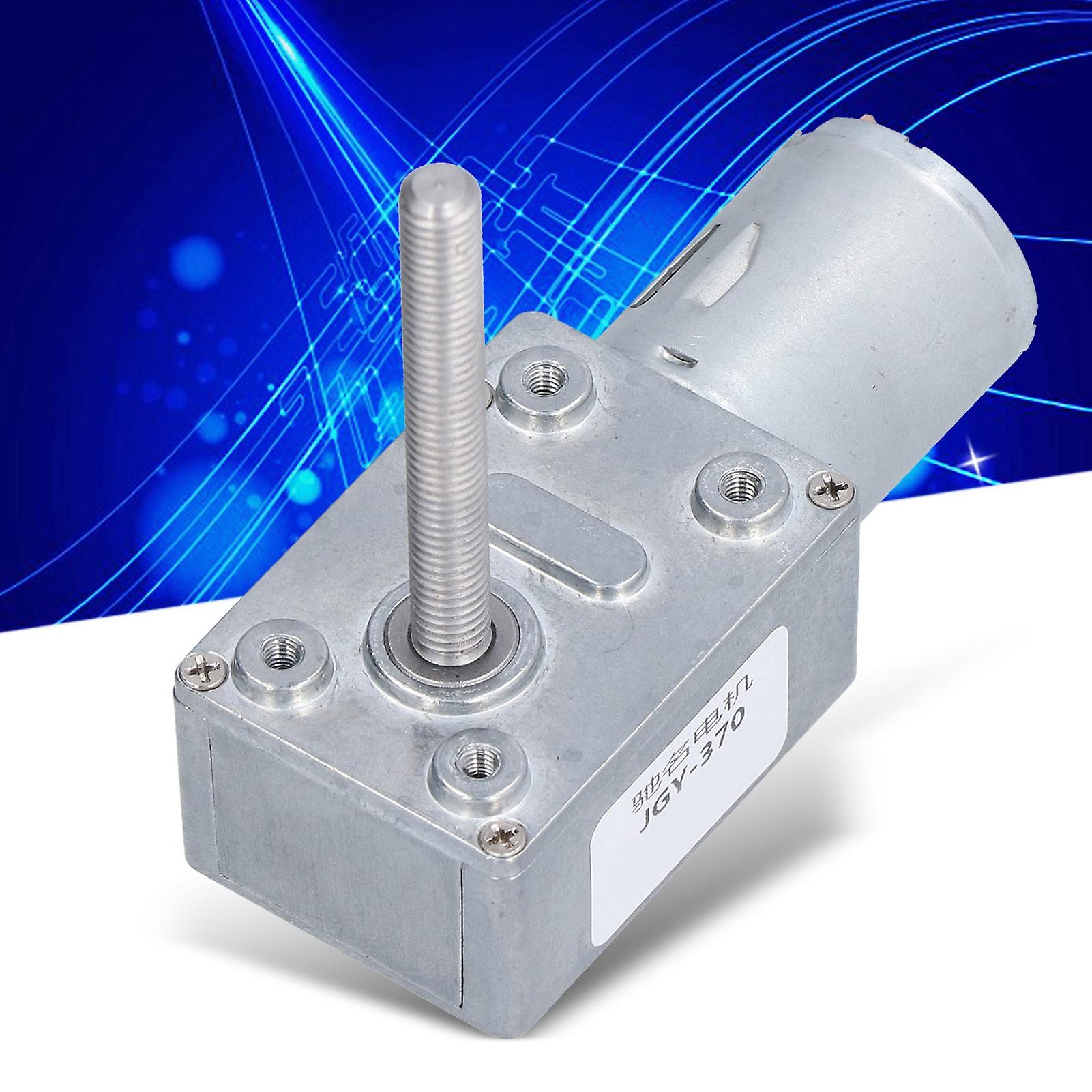 JGY‑370 DC 24V Worm Gear Motor Self Locking Turbine Reducer for DIY Models 30RPM | Fruugo UK