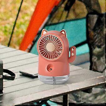 Nano Spray Fortune Cat Shape Misting Desk Fan - Small Cooling Fan with ...