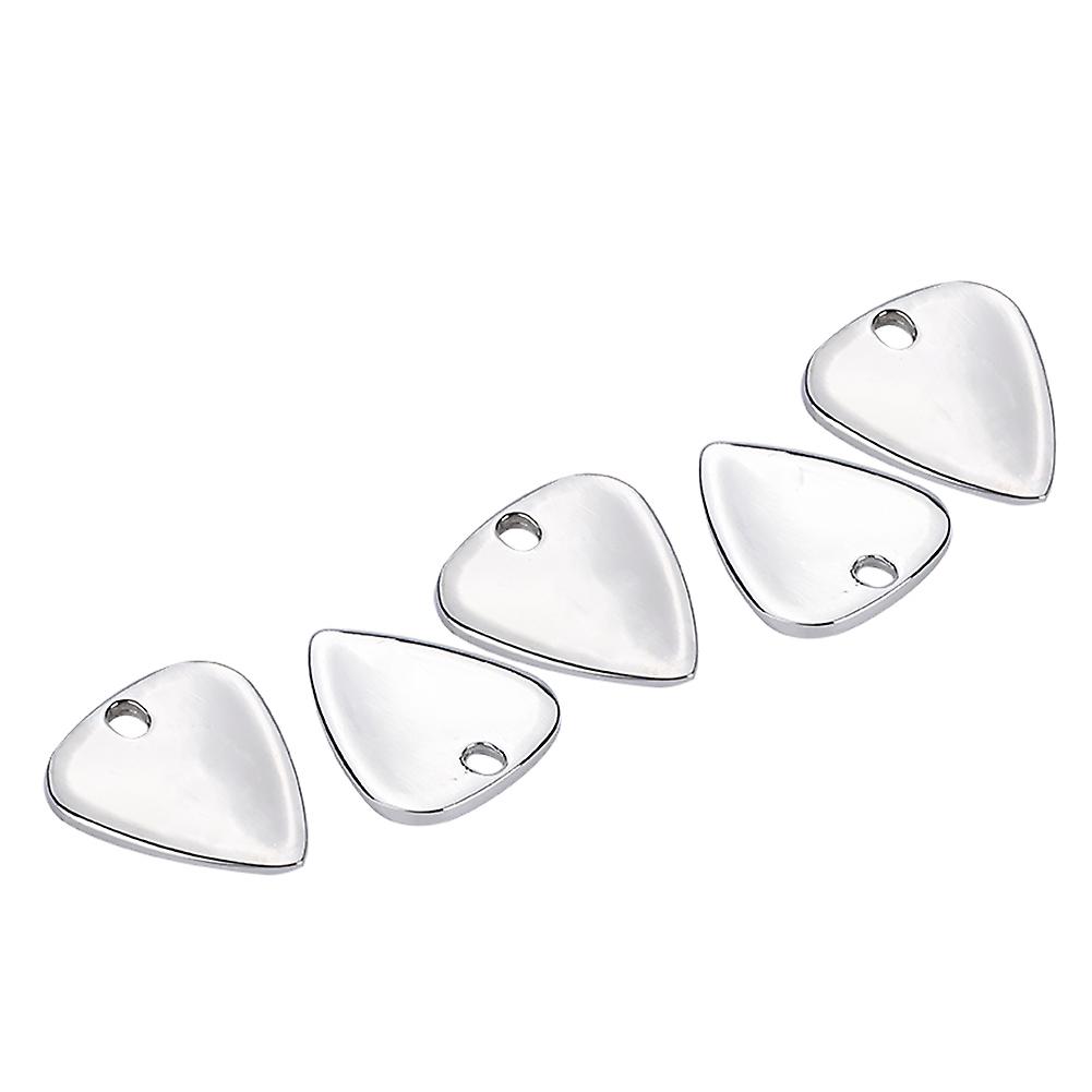 Metal Guitar Pick Plectrum Set of 5 for Musical Instruments Accessories ...