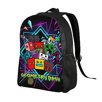 Geometry Dash Backpacks Casual Daypacks Student Book Bag Printing ...