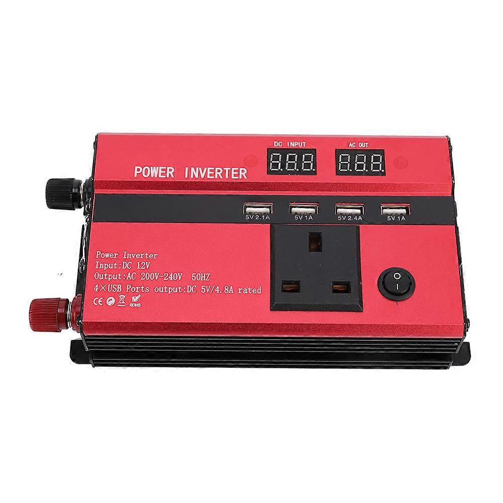 UK 220V 600W USB LED Portable Inverter Solar Power Inverter for Home ...