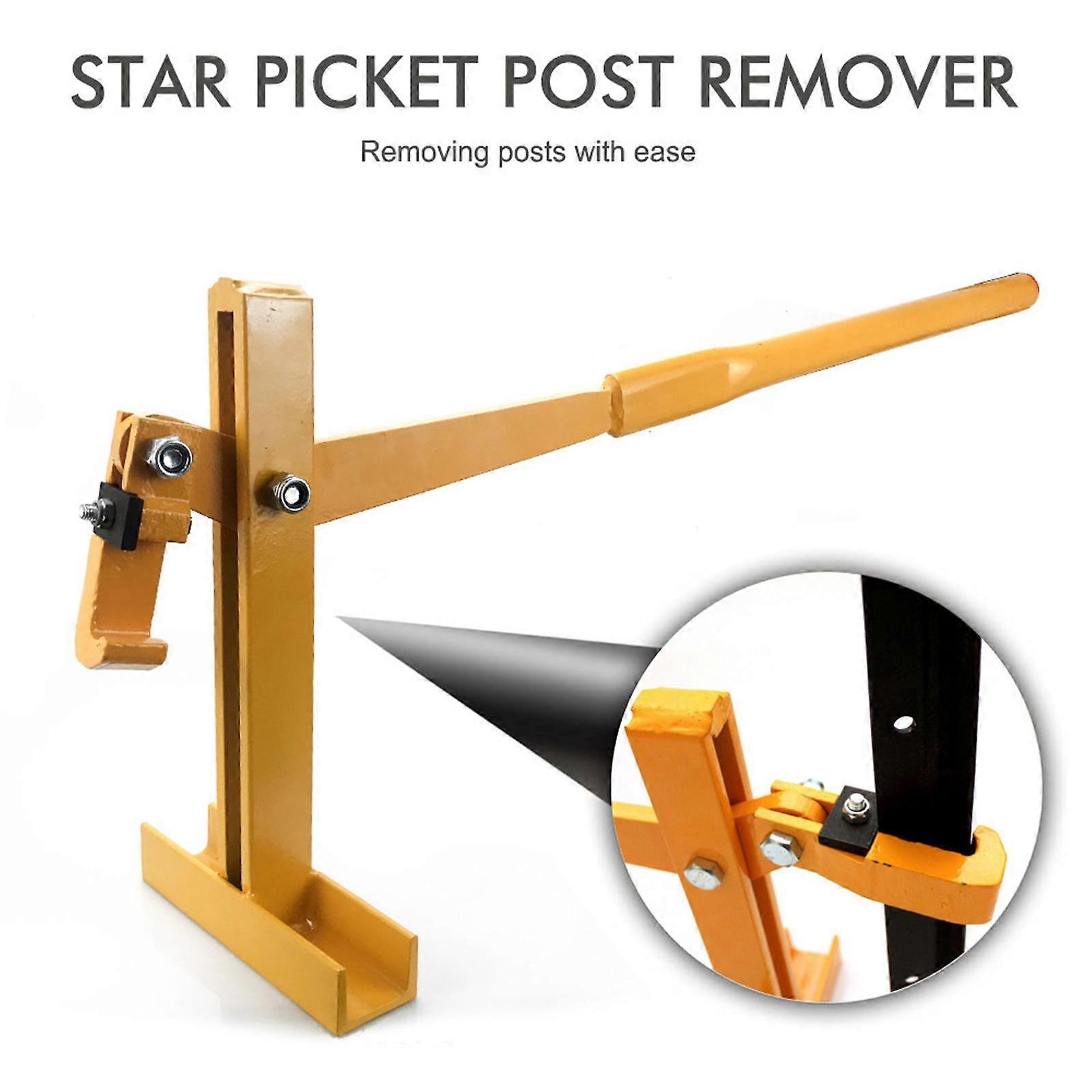 Fence Post Lifter Ustproof Coated Steel Universal Sturdy T Post Star ...