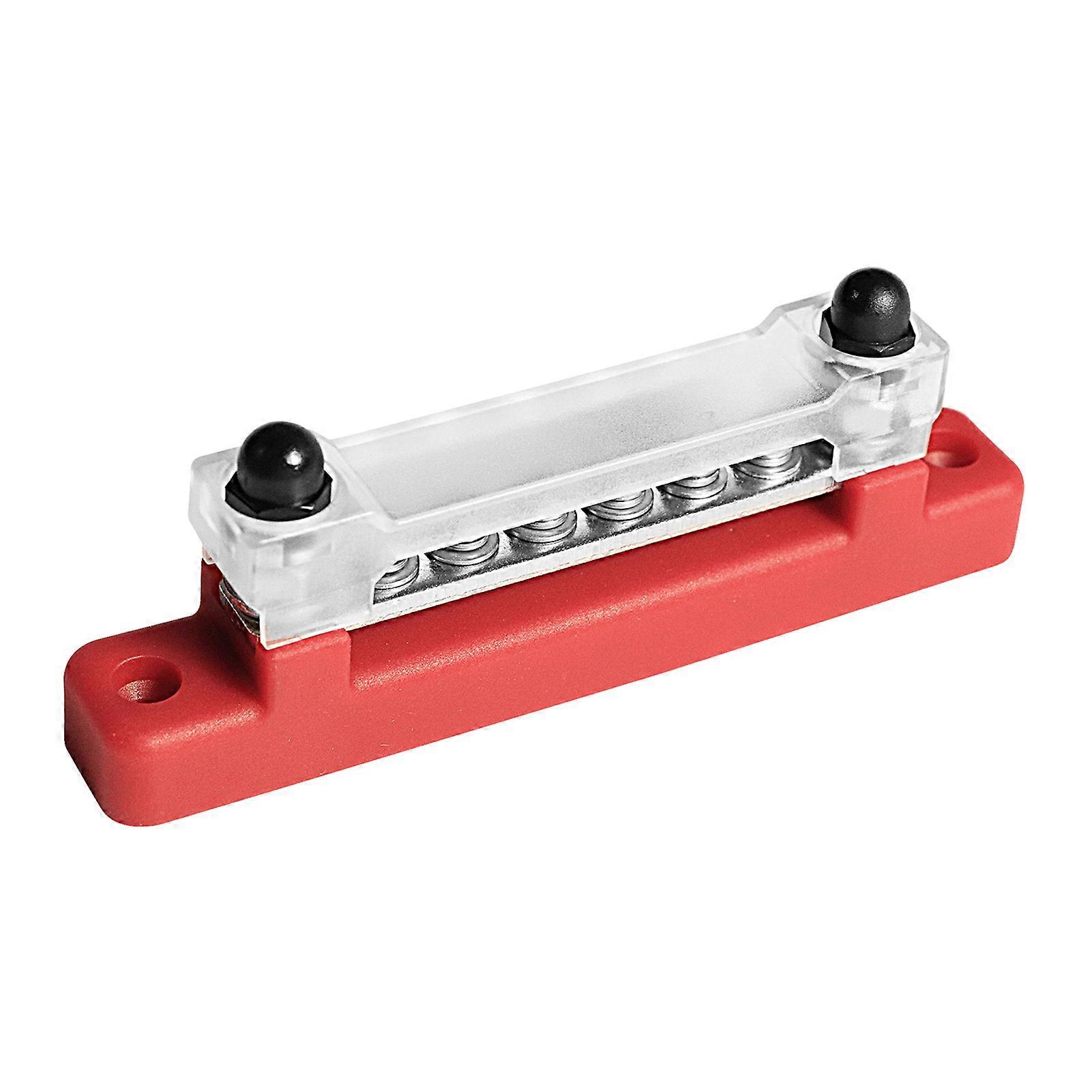 6 Terminal Single-row Bus Bar 150A BusBar Block with Cover, Ground ...