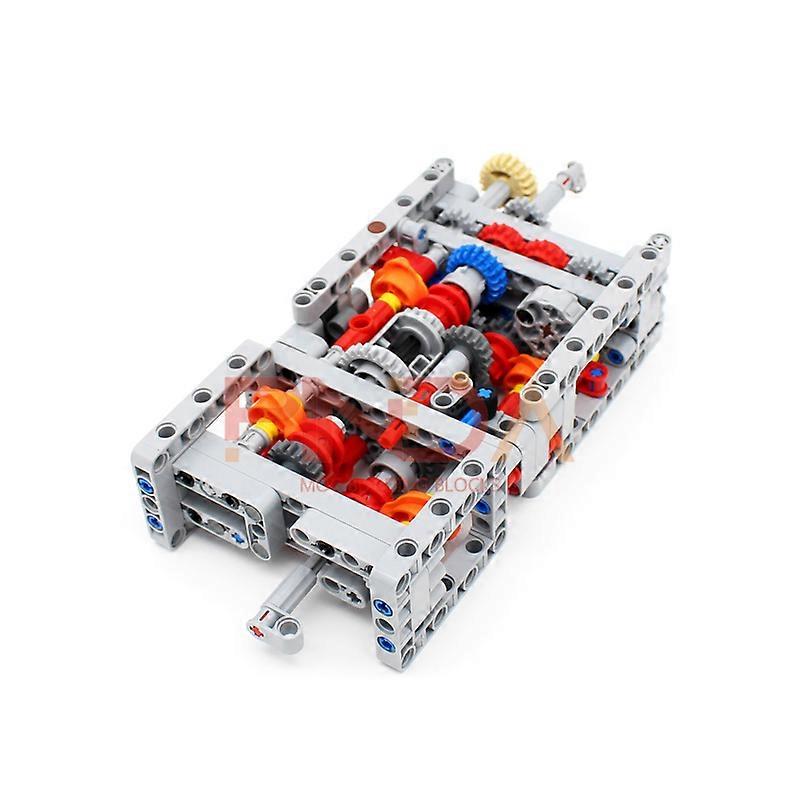 Technology MOC Mechanical Group Engine Gearbox 4 6 8 Speeds with ...