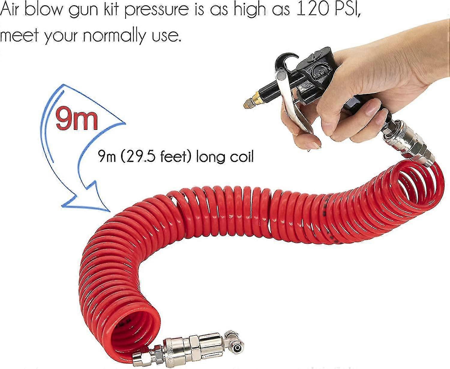 Truck Air Duster Blow Gun Cleaning With 9 Meter Long Red Coil, Truck ...