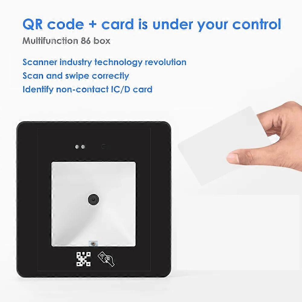 DC12V 125Khz/13.56Mhz Barcode 2D QR code Reader Access Control Reader ...