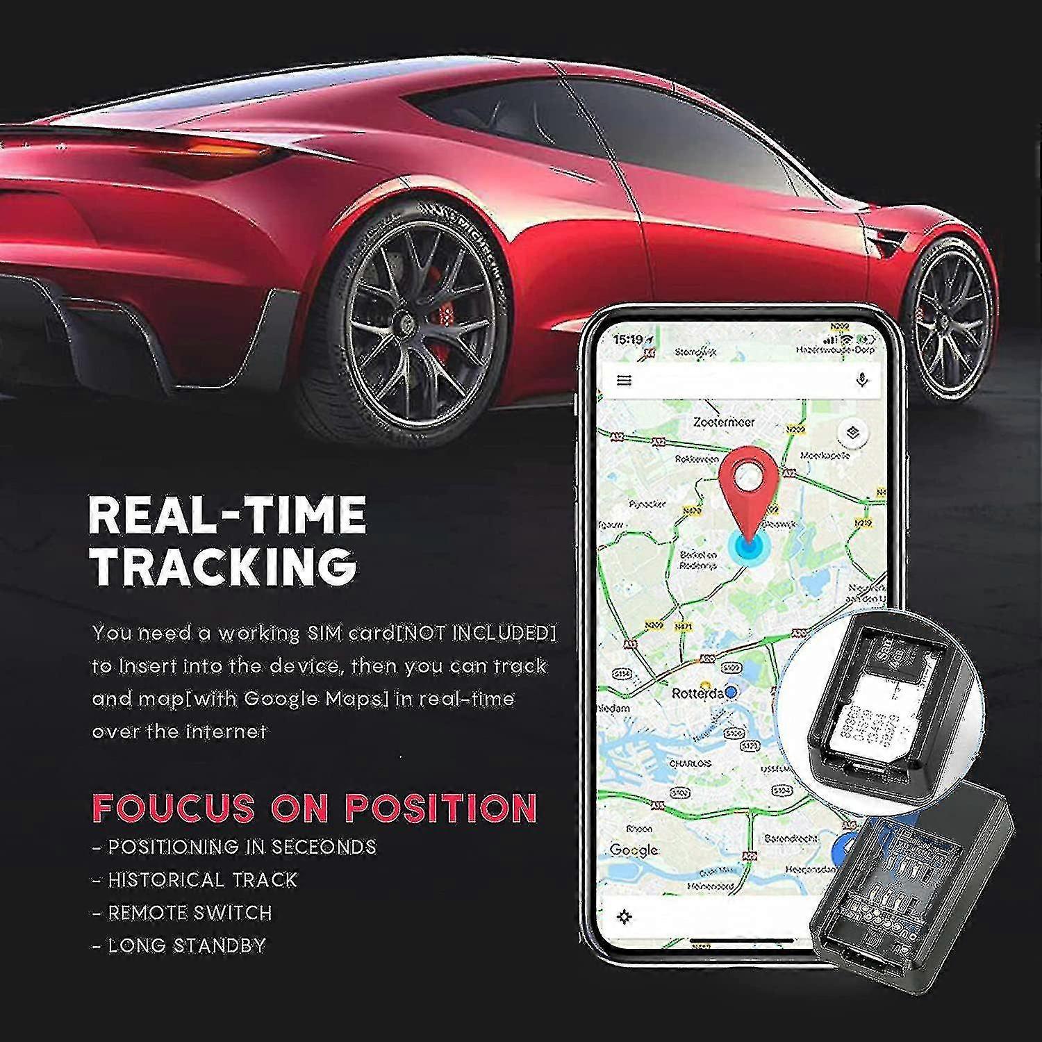 Magnetic Gps Tracker Gps Live Tracking Locator Device Magnetic Mini Car ...