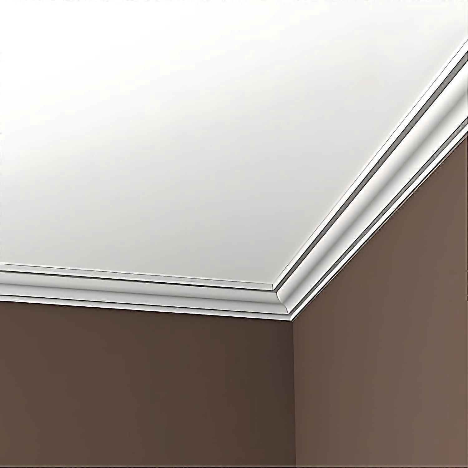 Profhome Decor 1 x Cornice moulding 150103 Profhome white Rigid ...