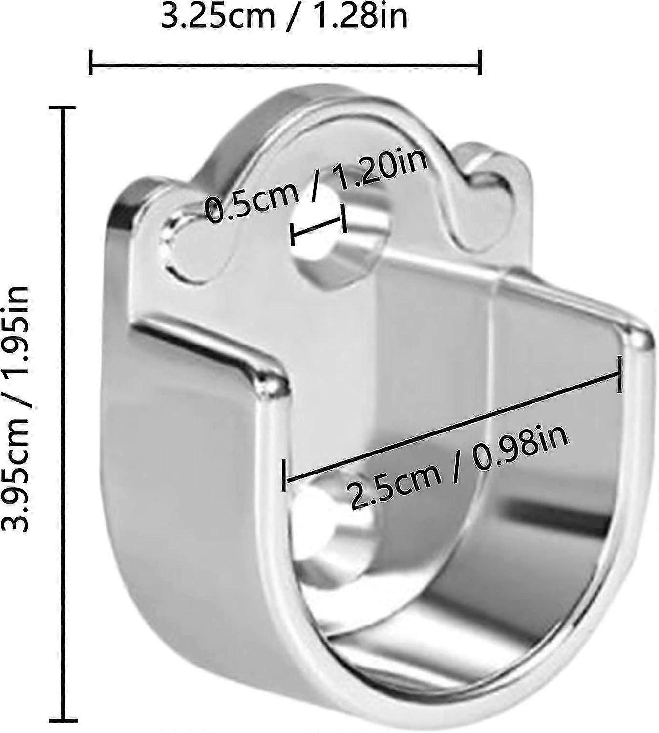 Supports Tube Penderie Support Latral Ovale Alliage Zinc Support ...