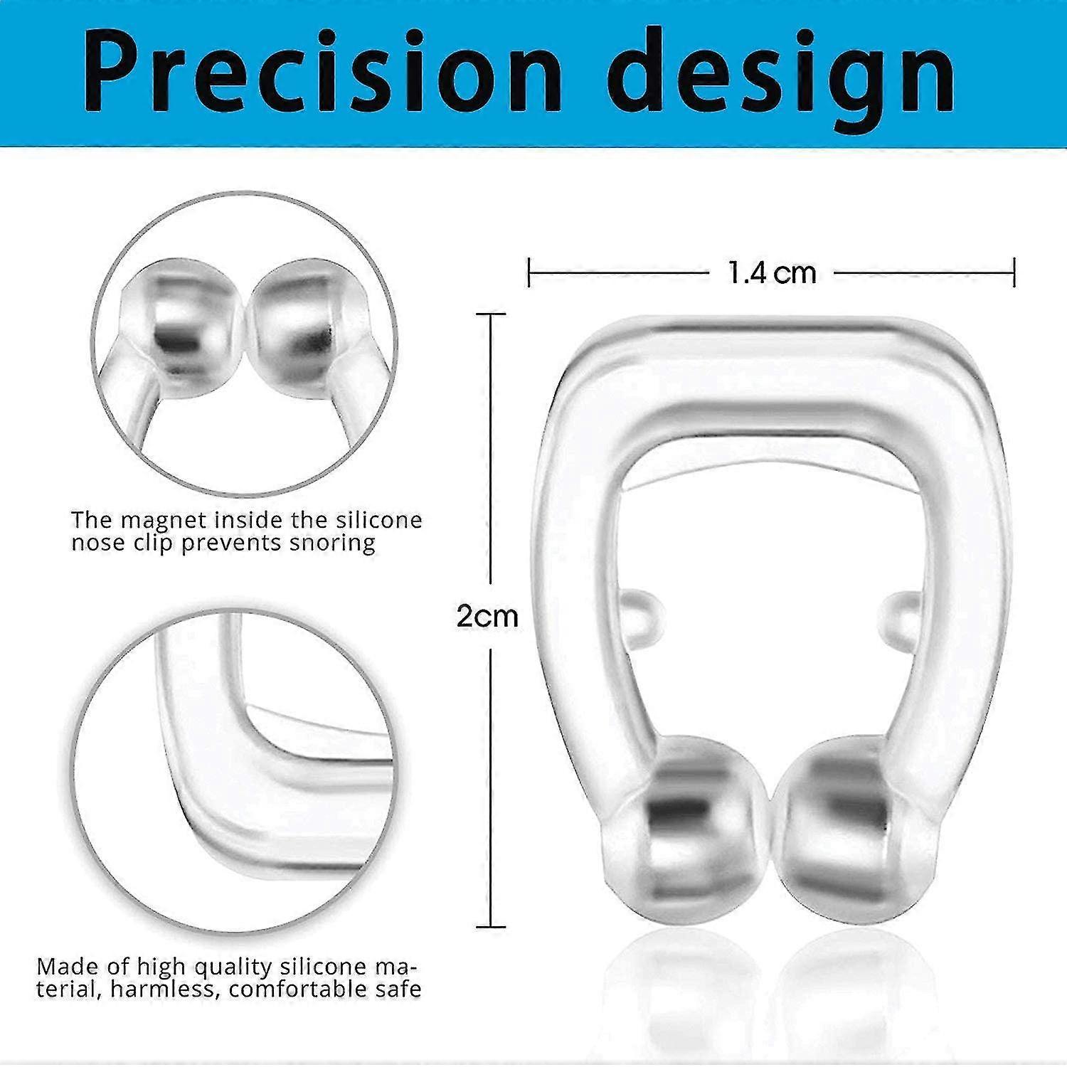 4pcs Silicone Magnetic Stop Snoring Device Anti Snore Clip Professional ...
