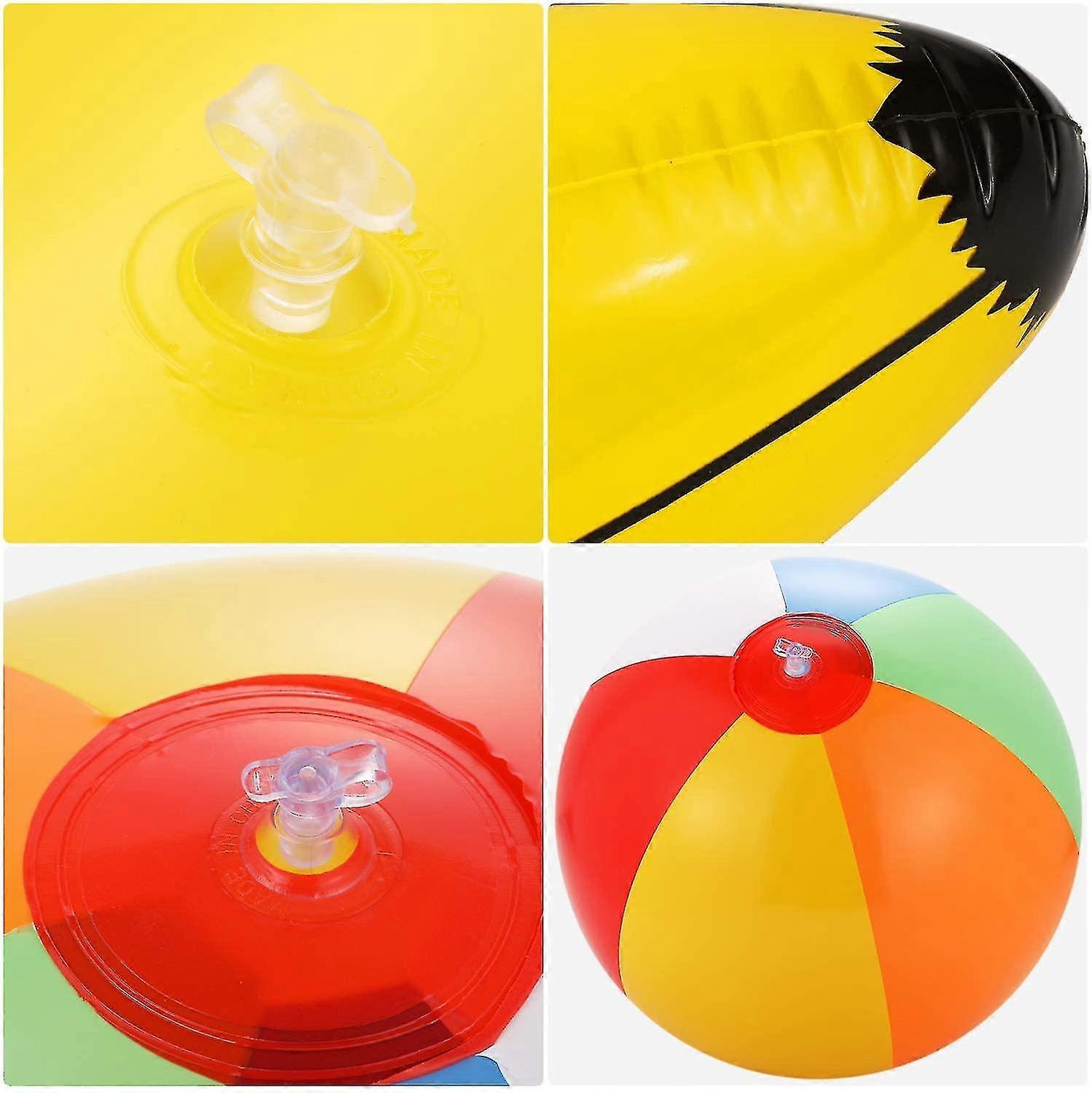 6 Pieces Inflatable Palm Tree Giant Coconut Tree Color Beach Ball ...