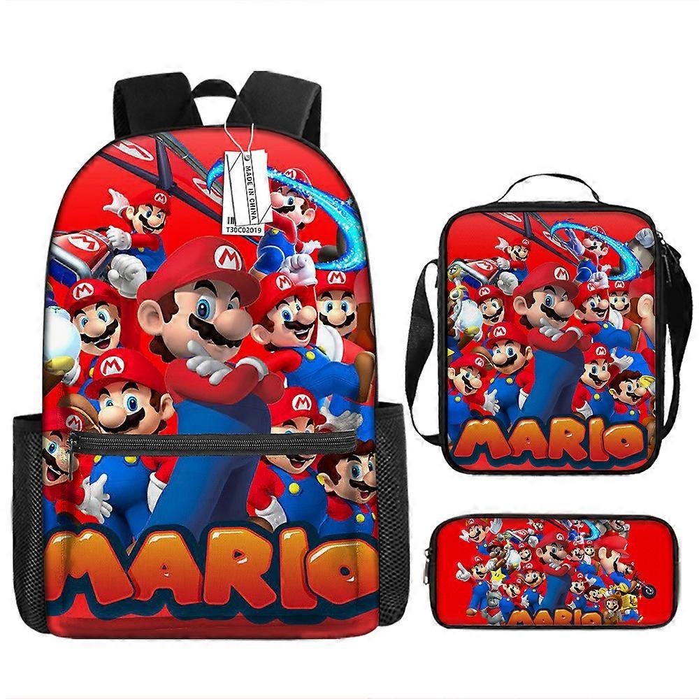 Super Mario Mario Children's School Bag Primary and Secondary School ...