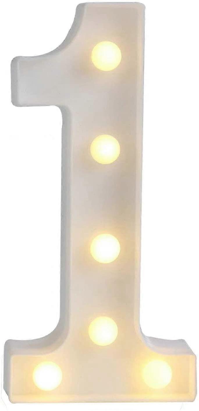 decorative led light up number letters, white plastic marquee number ...