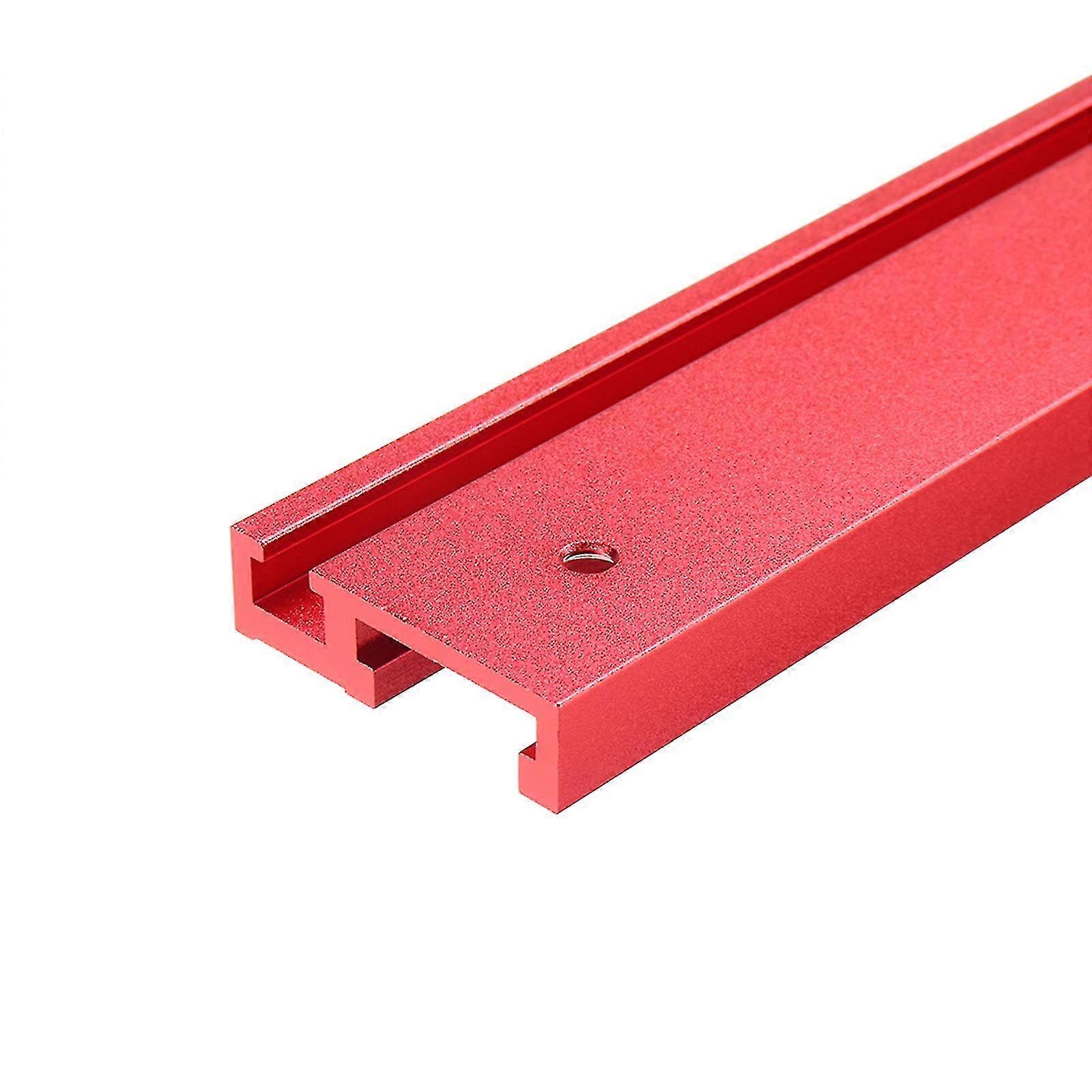 300-1220mm Red Aluminum Alloy 45 Type T-track Laser Scale Woodworking T ...