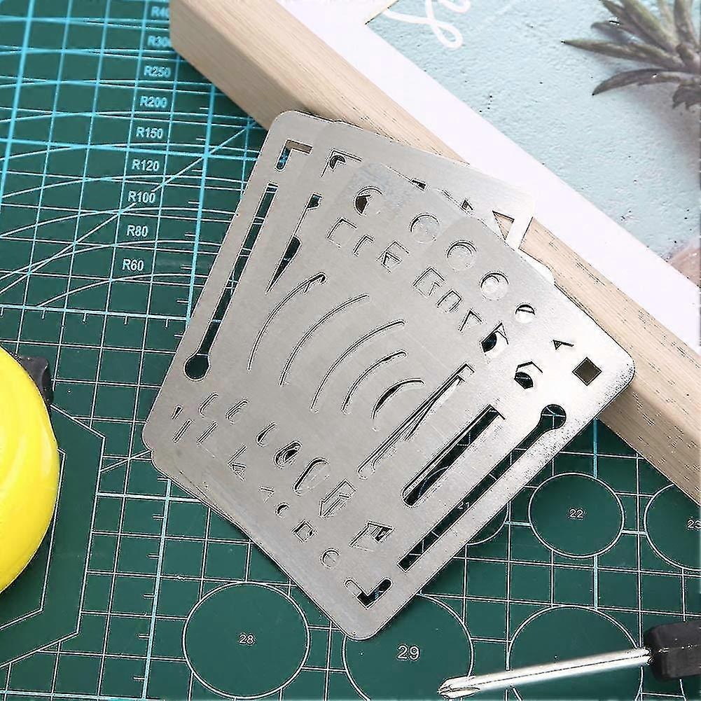Erasing Shield, 10pcs 27 Holes Stainless Steel Erasing Shield Drawing ...