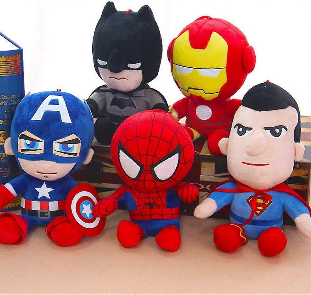 Captain Plush Toys for Kids, 11" Inch Superhero Stuffed Plushie Dolls ...