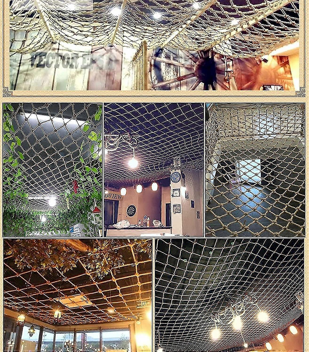 Plant Fence Hemp Rope Netting Rope Net For Treehouse, Balcony Railing ...