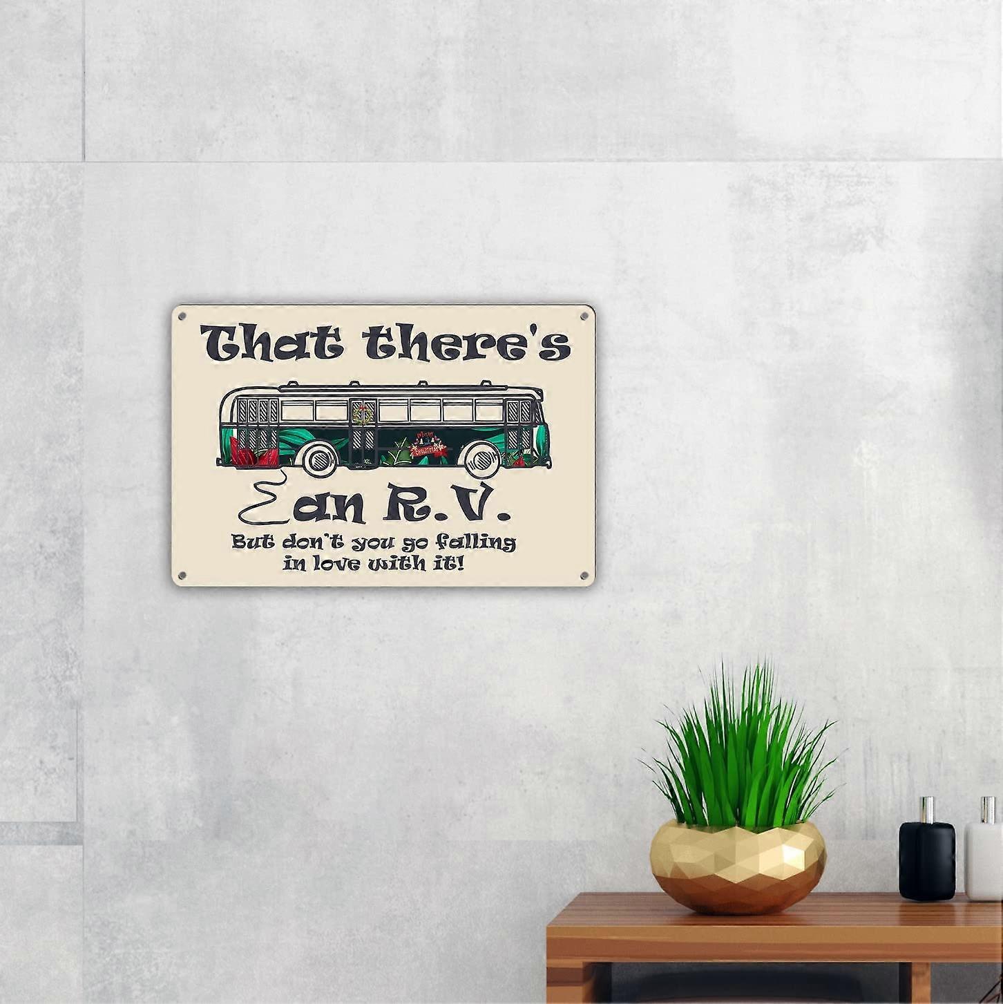 Funny Rv Signs That There's an Rv Metal Tin Sign Wall Decor Retro ...