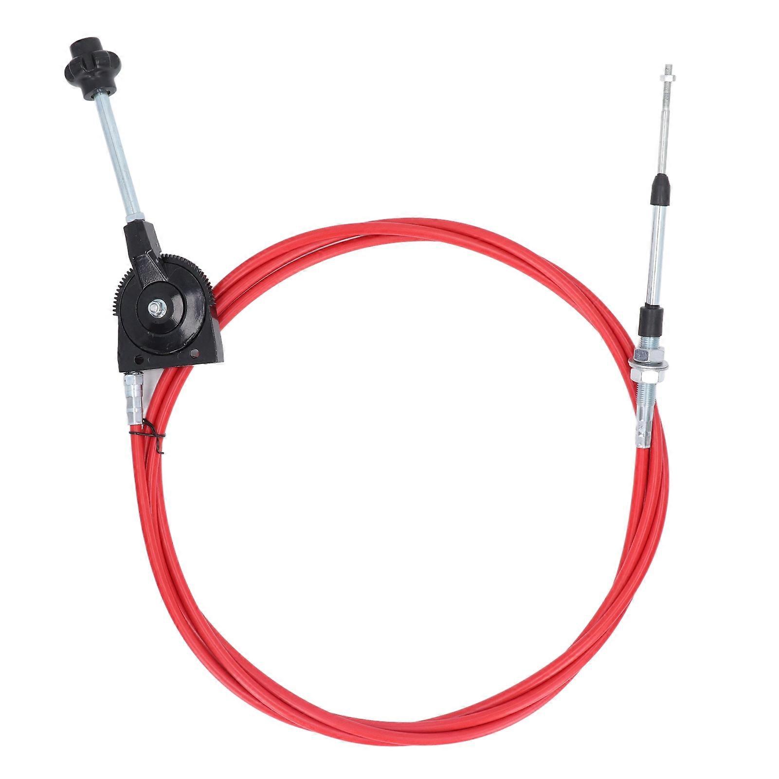 4.5m Manual Throttle Cable PU Tube Stainless Steel Connector Controller ...