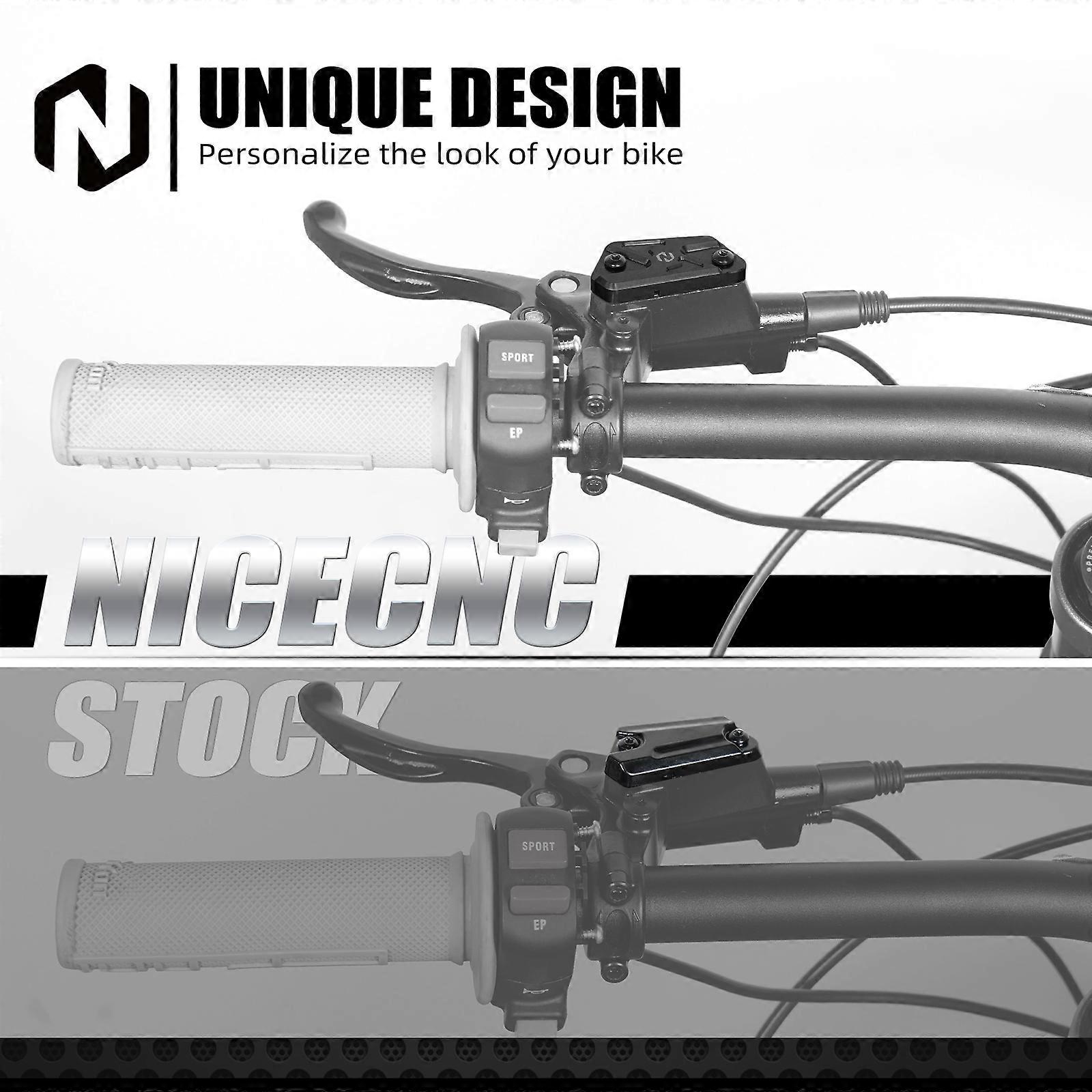 For Surron Handlebar Bar Riser Mount Bracket & Brake Reservoir Caps For ...