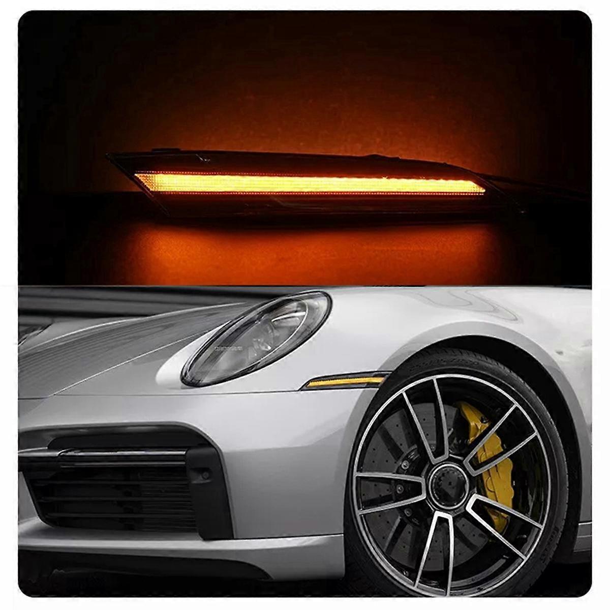 Car Clear Lens Sequential LED Side Marker Light for 911 992 2019+ Euro ...