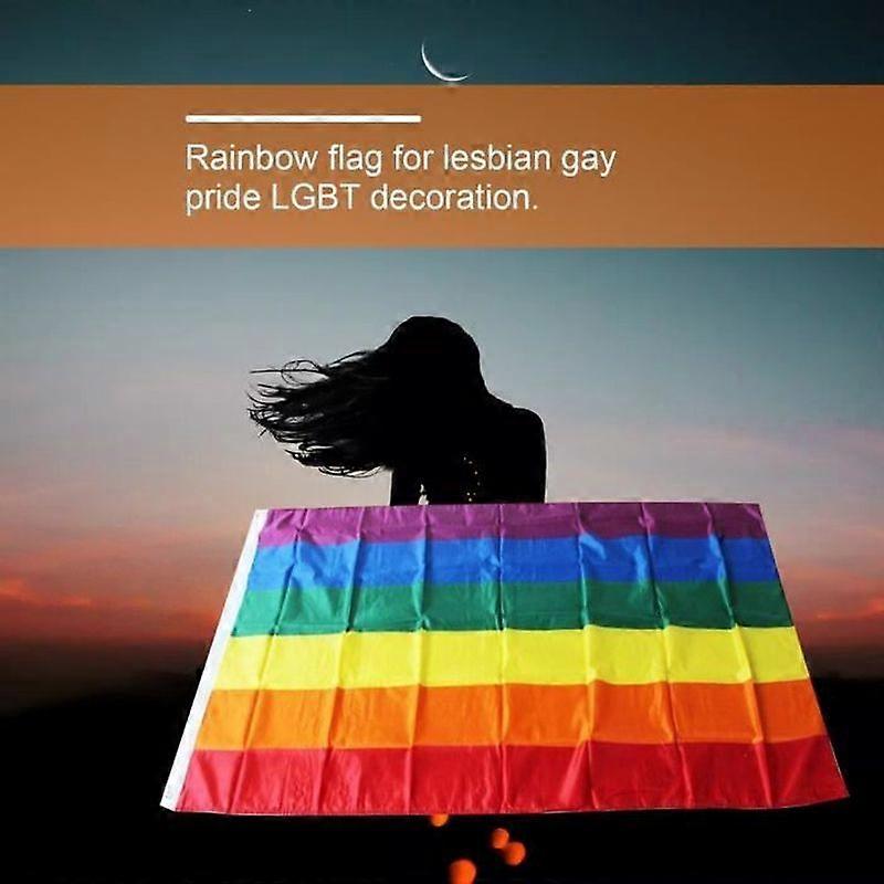 LGBT Rainbow Flag 150*90cm Banners Parade Flags Fade Resistance LGBT ...