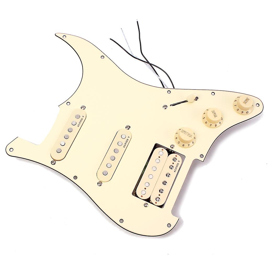 Prewired 3-ply Pickguard Scratchplate SSH for Fender ST Stratocaster ...