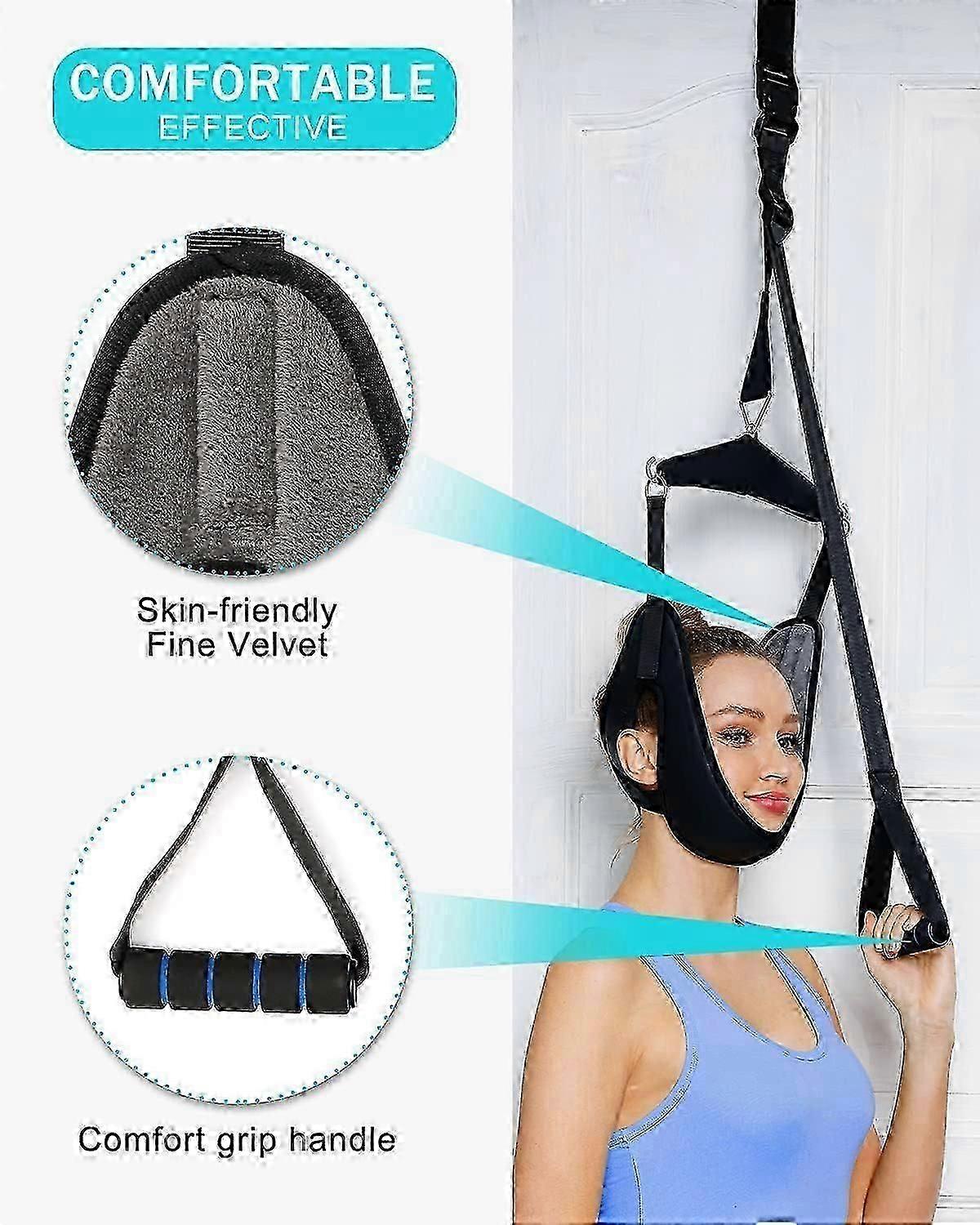 Cervical Neck Traction Device Over Door For Home Use, Portable Neck ...