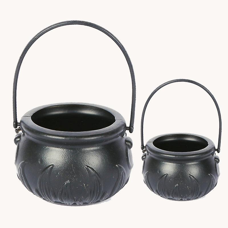 2pcs Witch Halloween Barrels Kids Portable Witch Bucket Halloween Candy ...