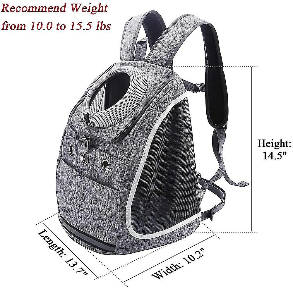 Dog Backpack Carriers For Small Dogs & Cats, Pet Puppy Travel Front ...