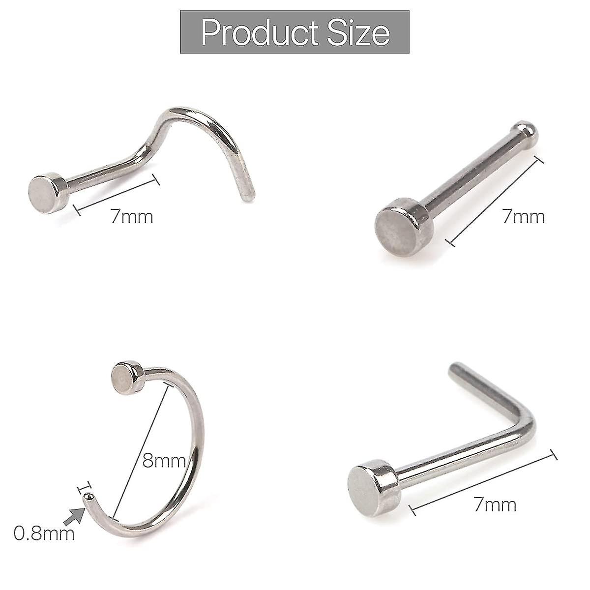 Nose Piercing Kit Disposable Sterile Safety Nose Piercing Gun Tools ...