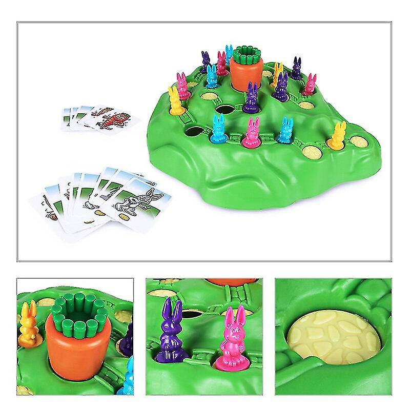 Rabbit Trap Game Toy Rabbit Cross Country Race Spinning Turnip Drop ...