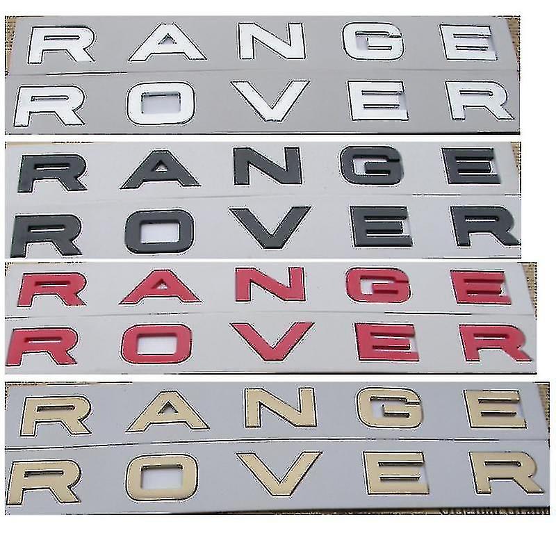 Number Letters Word " Range Rover " Car Trunk Badge Emblem Badges ...