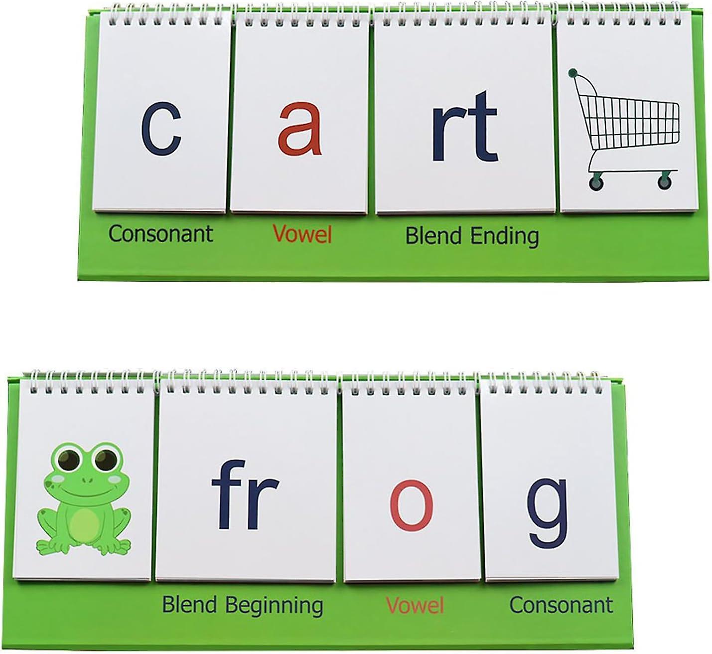 CVC Word Flip Chart - Educational Learning Tool for Consonant Vowel ...